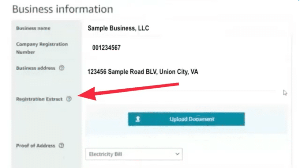 What Is My Company Registration Number on Amazon? - Five Star Commerce
